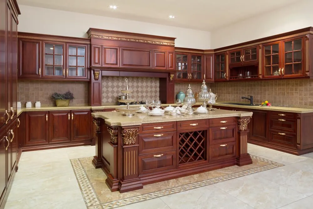 Contoh Desain Kitchen Set Klasik yang Timeless dan Menawan